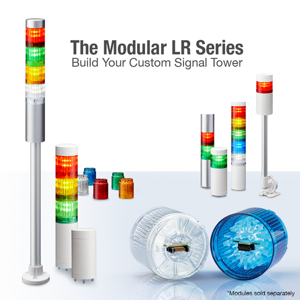 LR6 60mm LED Signal Tower Light with buzzer sound & flashing
